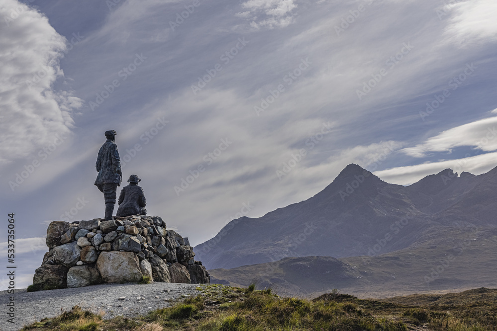 Sligachan monument to the explorers Collie and Mackenzie , Sligachan ...