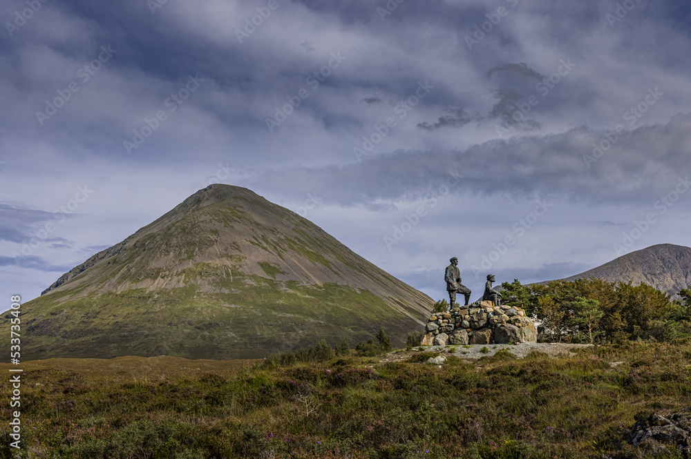 Sligachan monument to the explorers Collie and Mackenzie , Sligachan ...