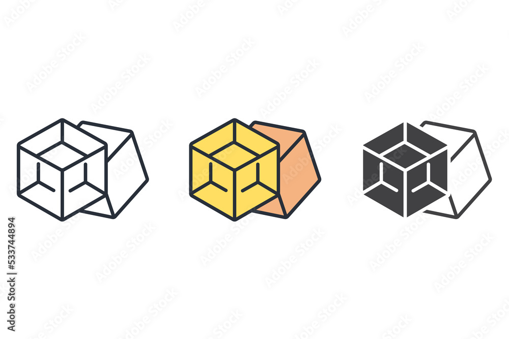 3d icons symbol vector elements for infographic web Stock Vector ...