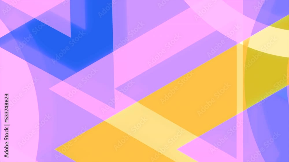 Moving geometric shapes for insertion. Motion. Triangular shapes move ...