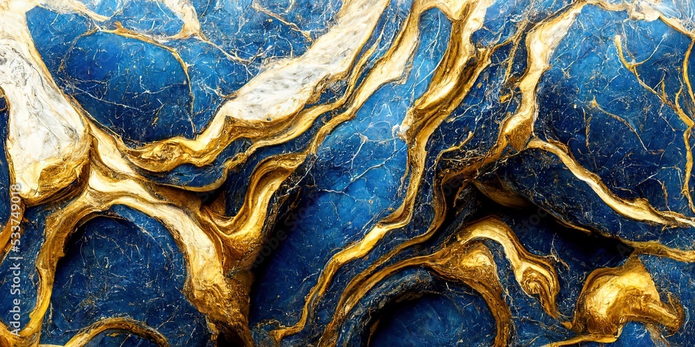 Blue and gold precious surface Stock Illustration | Adobe Stock