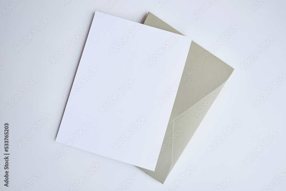 Paper envelopes on a light background. New mail, write a message. Send ...