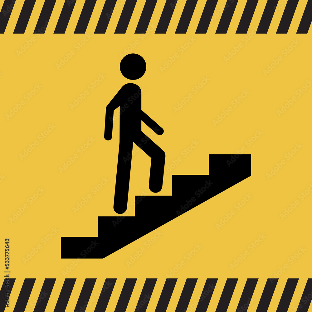 Logo escalier. Stock Vector | Adobe Stock