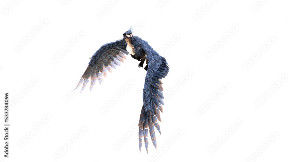 Blue Griffin or griffon a legendary creature with the body of a lion ...
