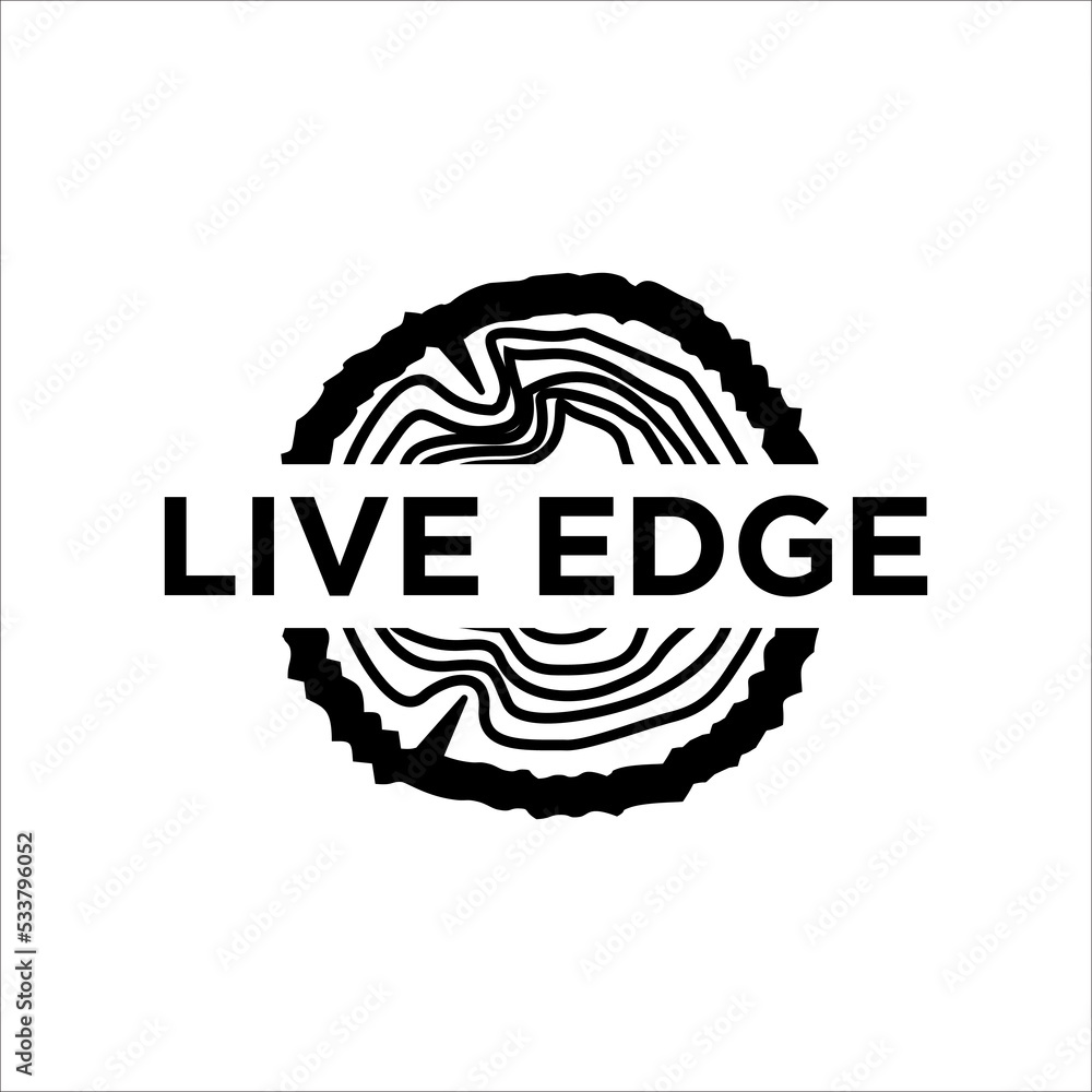 Vector illustration, mark, logo for design. The cut wood with a saw ...