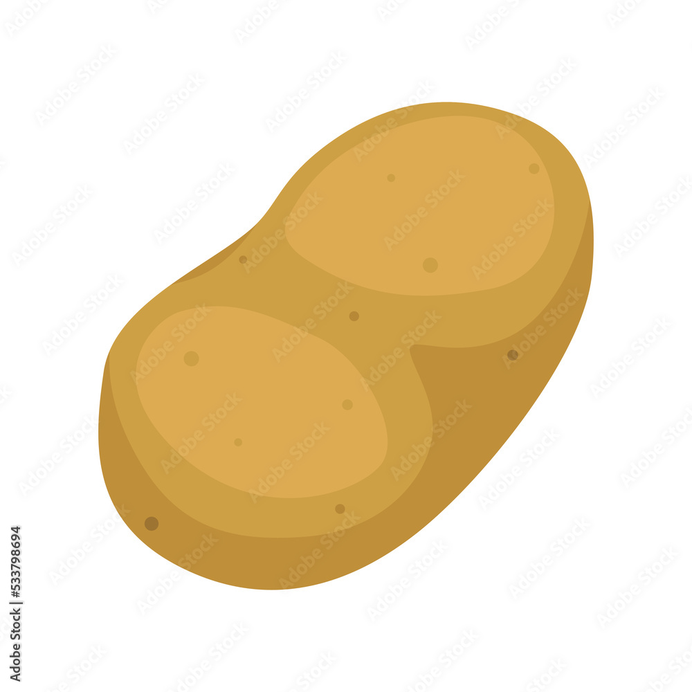 Potato Sign Emoji Icon Illustration. Vegetable Vector Symbol Emoticon ...