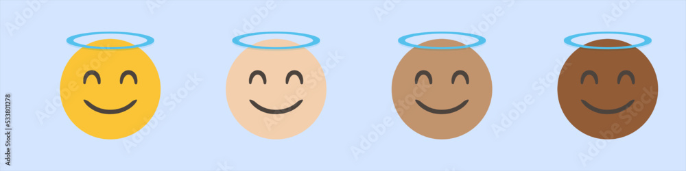 Innocent. funny yellow emoticon. smiling emoticon character design. 3D ...