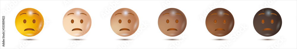 Frowning face. Megafrown, disappointment. Vector illustration ...