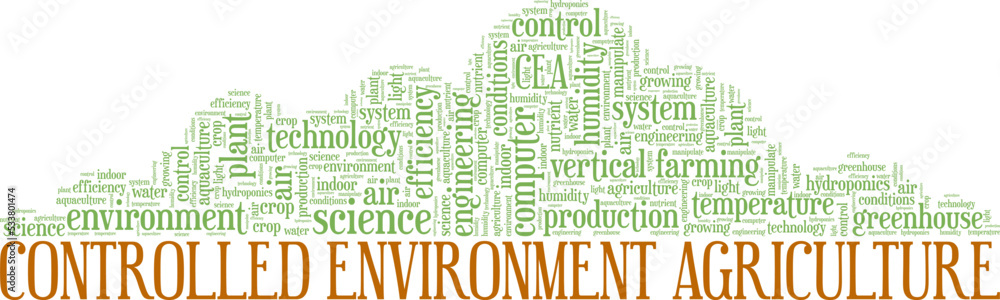 CEA - Controlled Environment Agriculture word cloud conceptual design ...