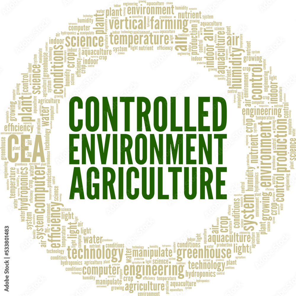 CEA - Controlled Environment Agriculture word cloud conceptual design ...