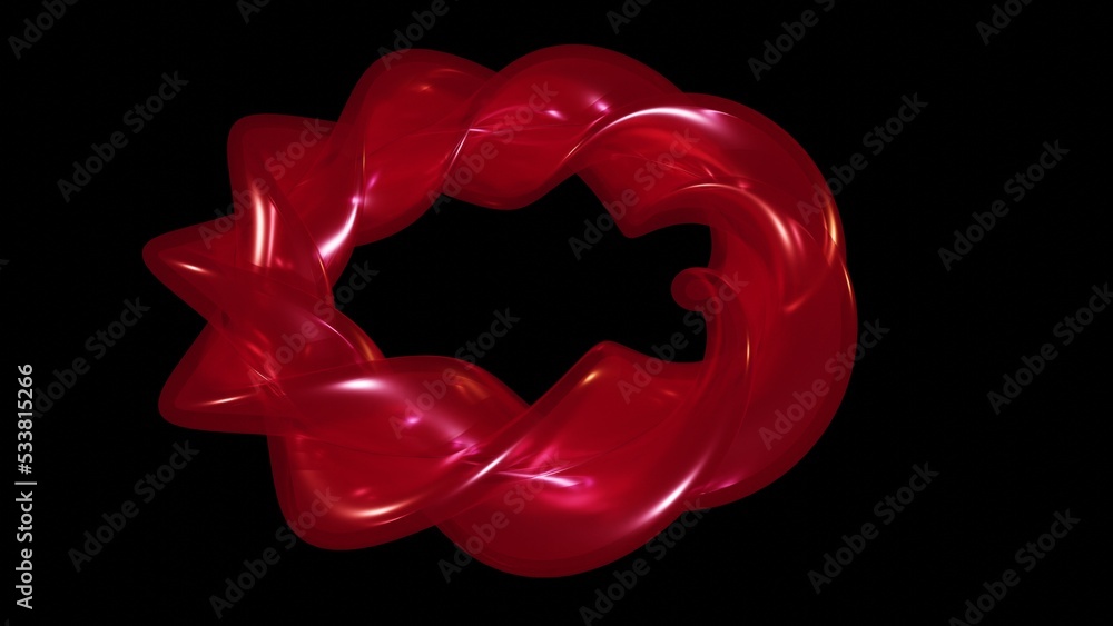 Rotating, glowing plasma ring. Fusion energy concept. Spinning portal ...