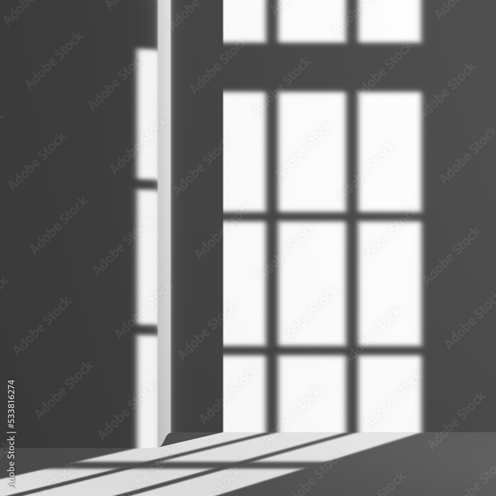 Transparent window frame shadow background design element Stock ...