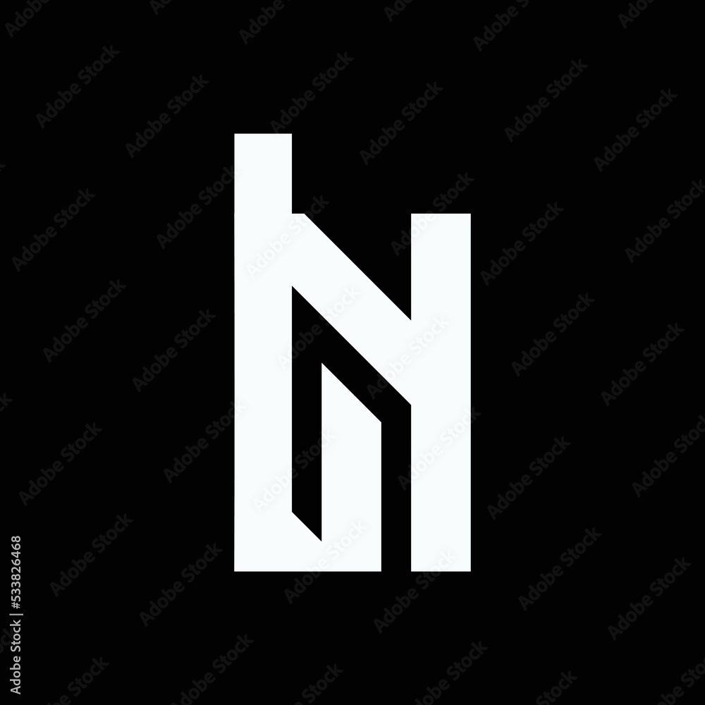 BY BH Logo Design, Creative Minimal Letter BH BY Monogram Stock Vector ...