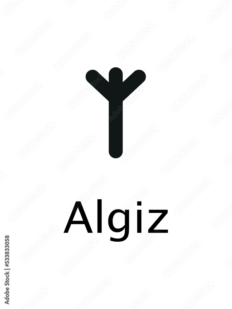 Algiz Runes. Complete collection of Rune alphabet, futhark. Writing ...