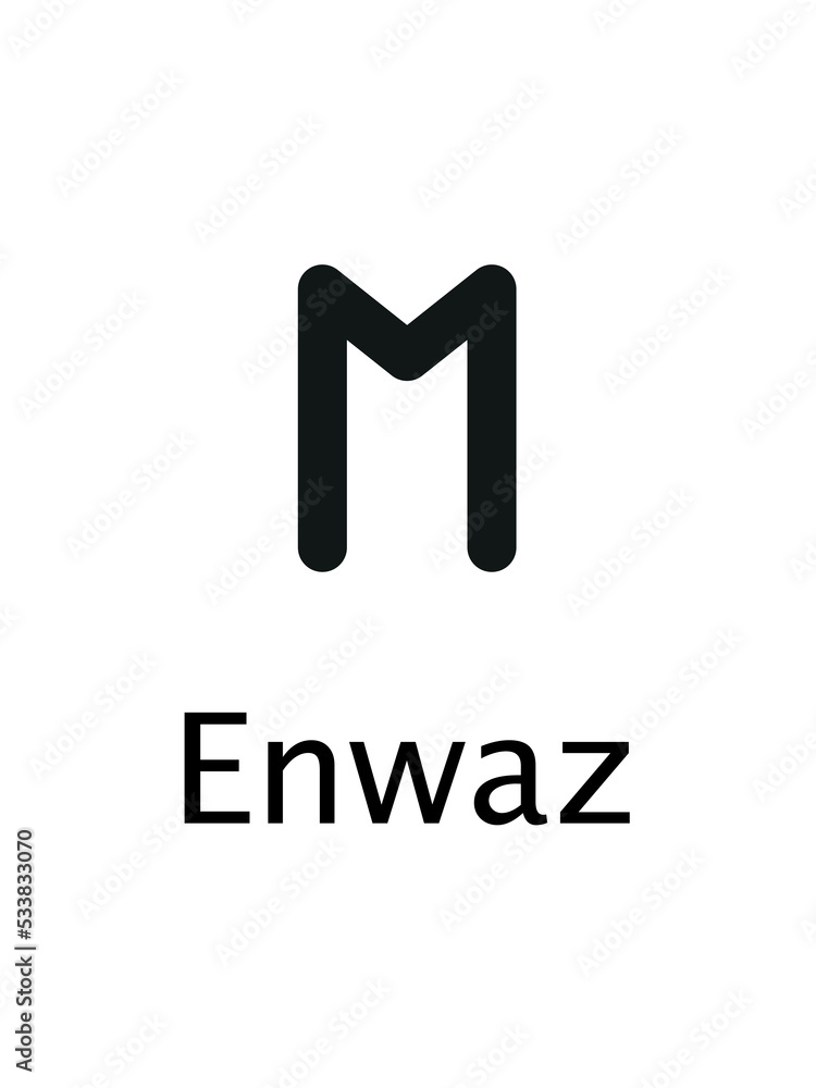 Ehwaz Runes. Complete collection of Rune alphabet, futhark. Writing ...
