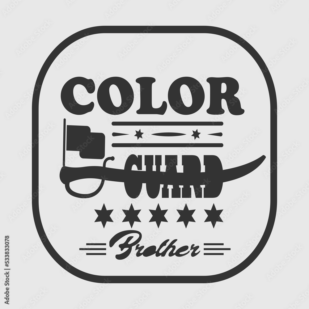 Color Guard SVG Cut File Stock Vector | Adobe Stock