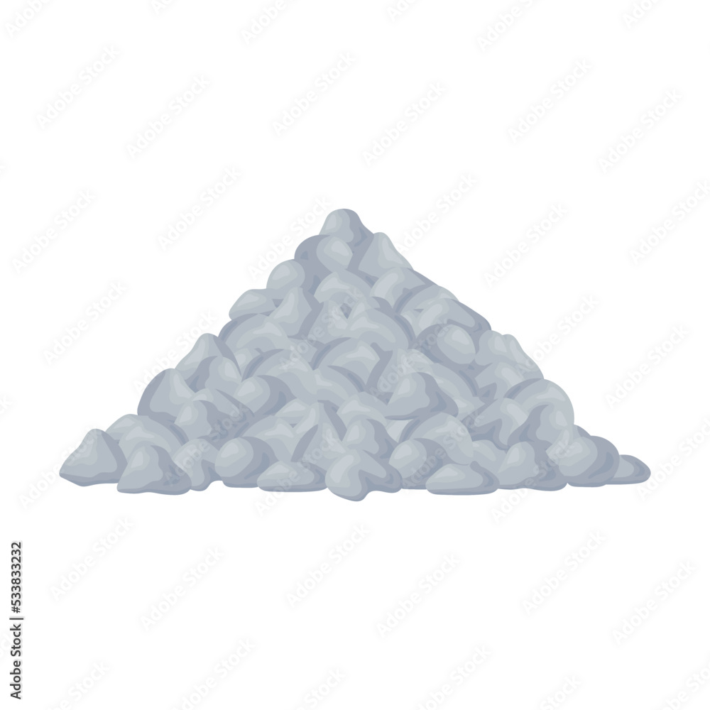 Building materials vector illustration. Piles of construction materials ...