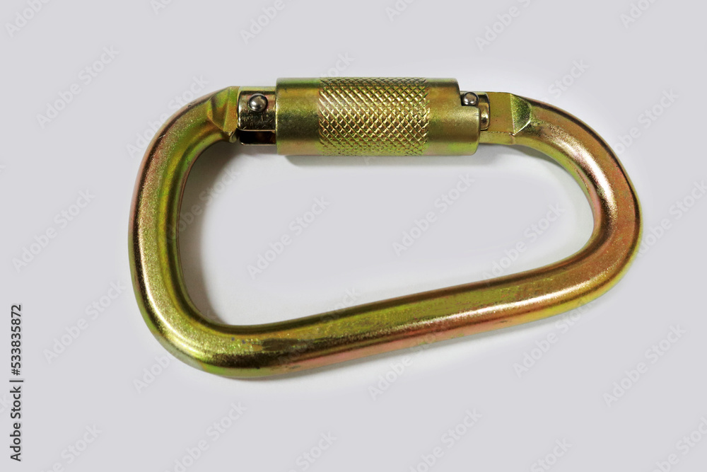 Carabiner is a tool that serves to hook the rope to the hanger, rope to ...