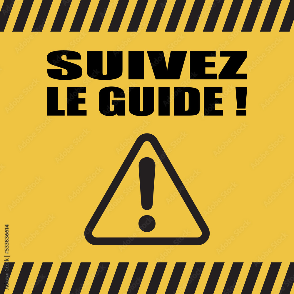 Logo suivez le guide. Stock Vector | Adobe Stock