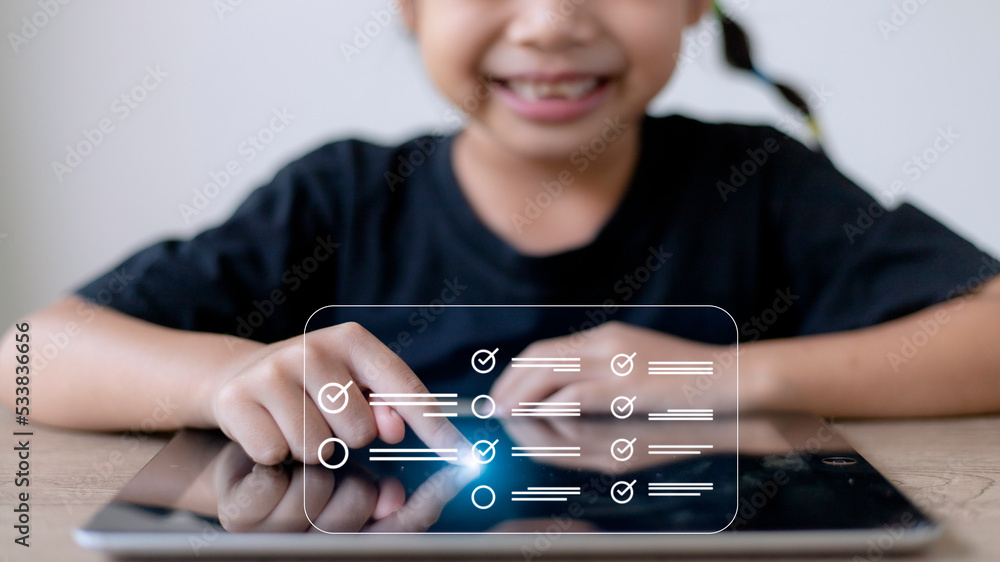 questionnaire with checkboxes, filling survey form online, answer ...