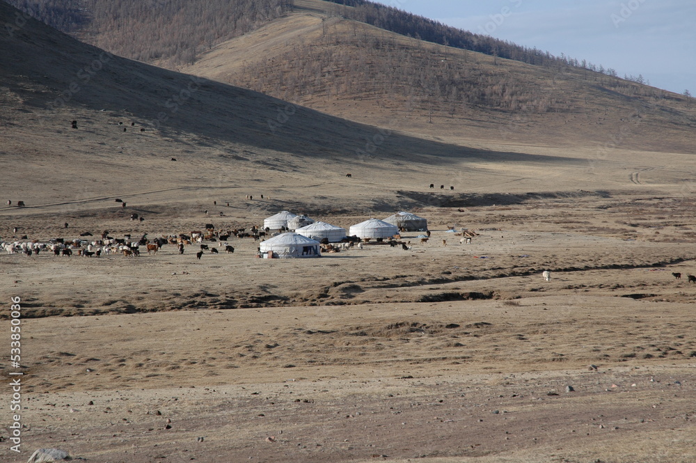 Fotka „Some nomadic families live out their nomadic lives in the ...