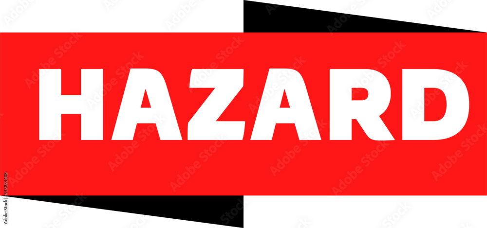 Hazard Warning . Hazard sign icon. Warnings symbol template for graphic ...