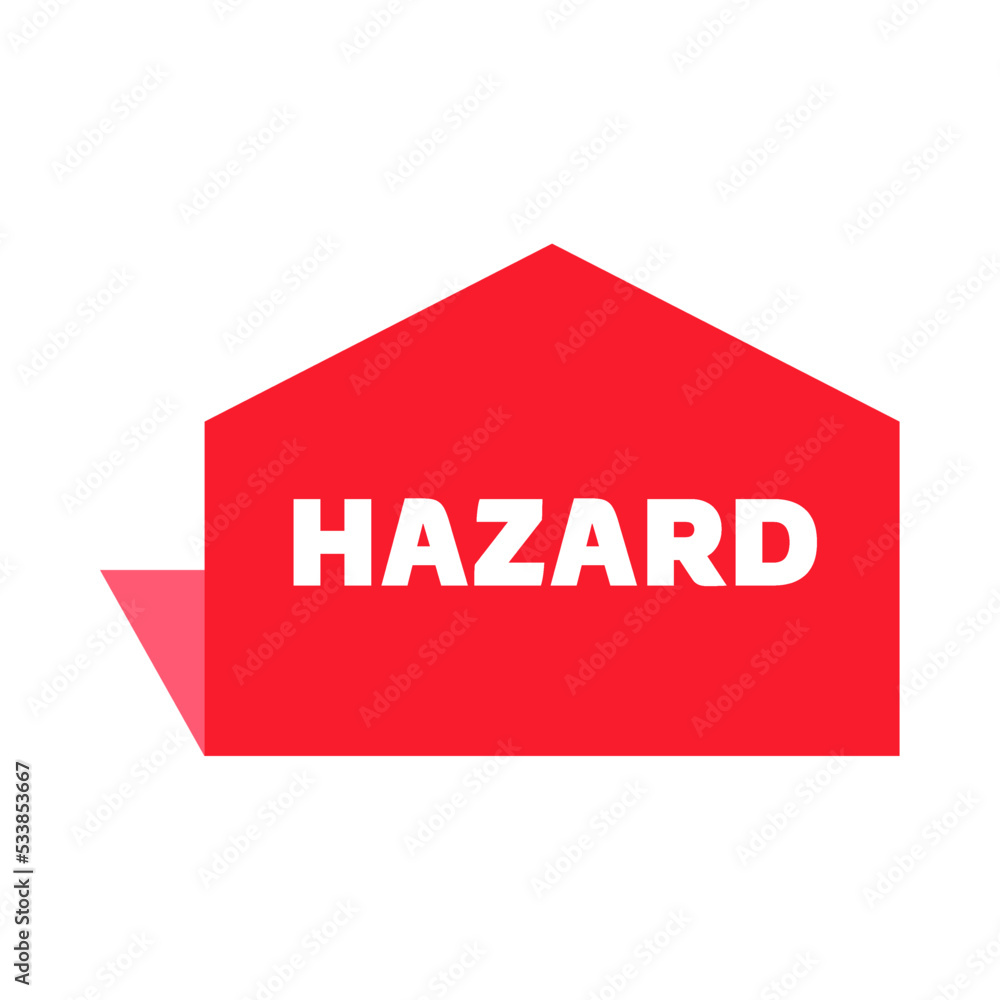 Hazard Warning . Hazard sign icon. Warnings symbol template for graphic ...