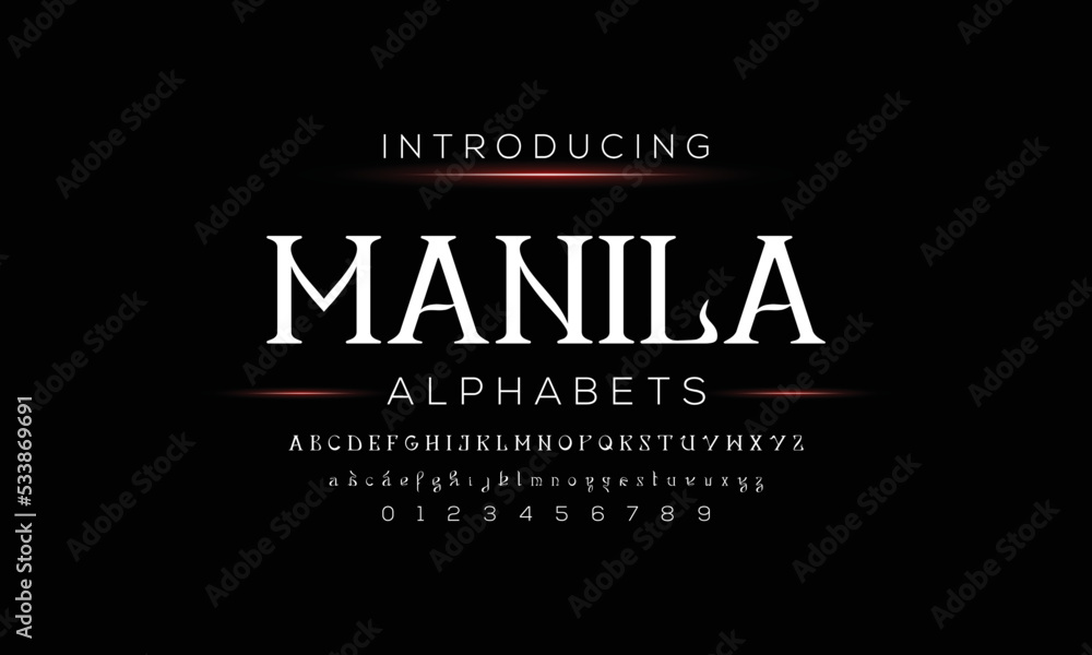 Elegant luxury alphabet letters font and number. Classic Lettering ...