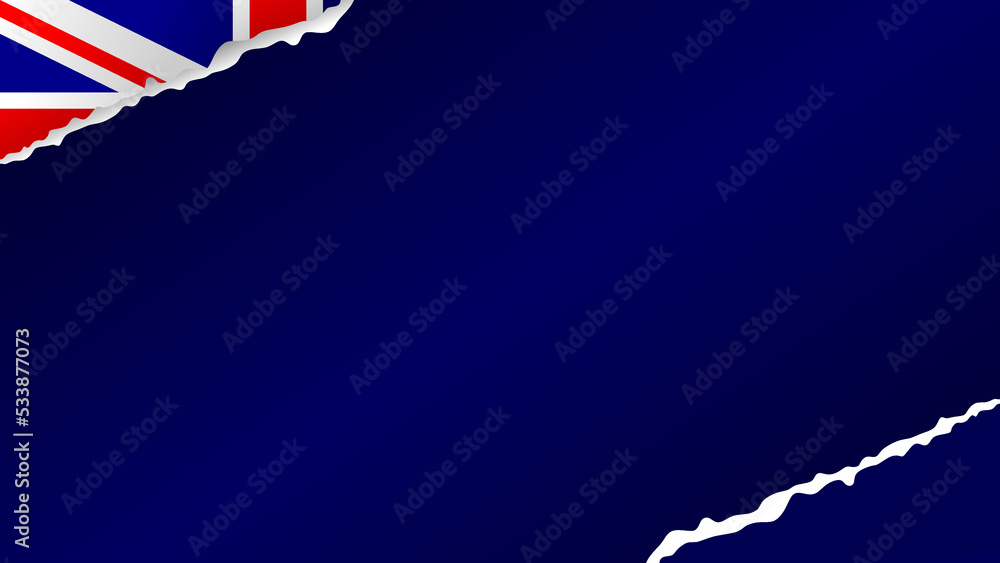 Vecteur Stock Australian flag background with torn paper. Happy Australia day concept. Perfect ...