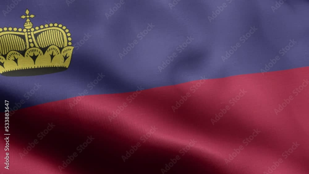 Flag Of Liechtenstein - Liechtenstein Flag High Detail - National flag ...