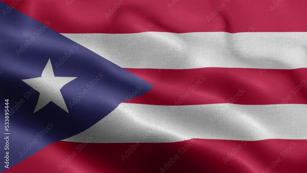 Flag Of Puerto Rico - Puerto Rico Flag High Detail - National flag ...