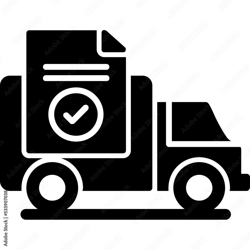 Proof Of Delivery Icon Stock Vector | Adobe Stock