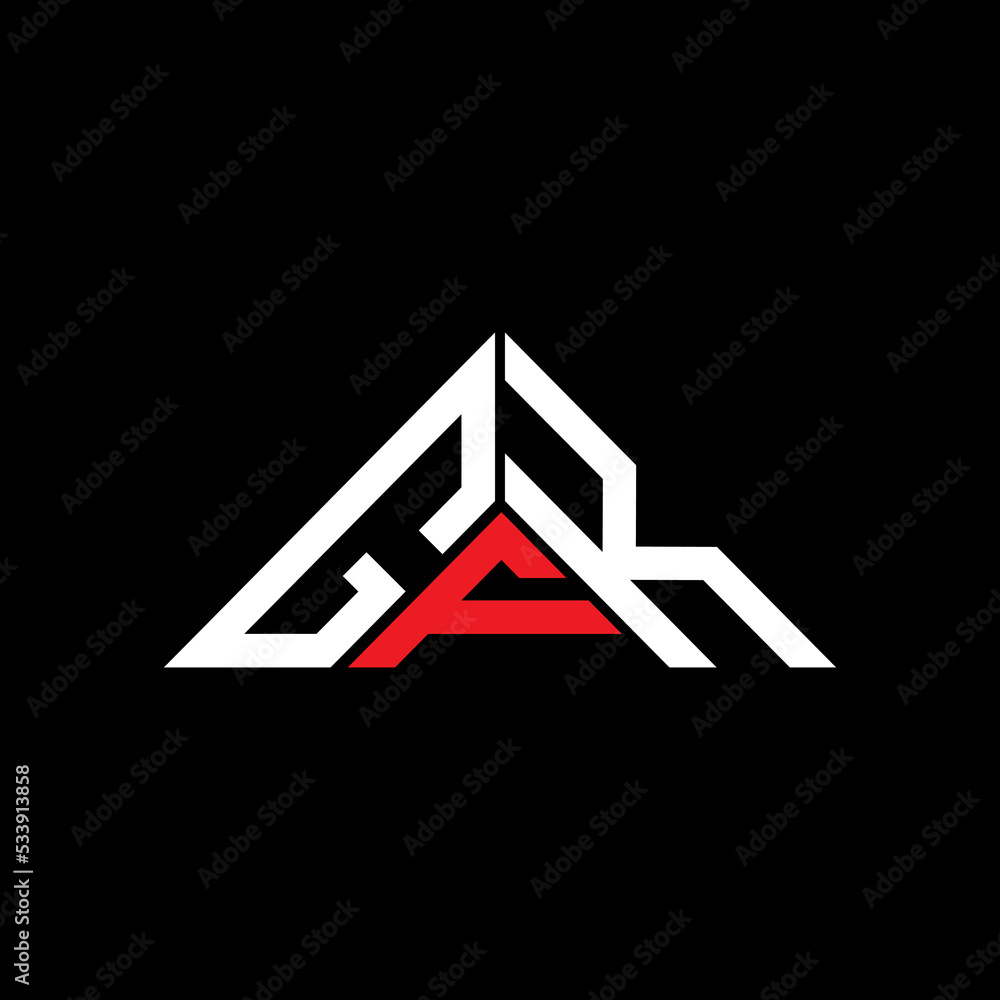 GFK letter logo creative design with vector graphic, GFK simple and ...