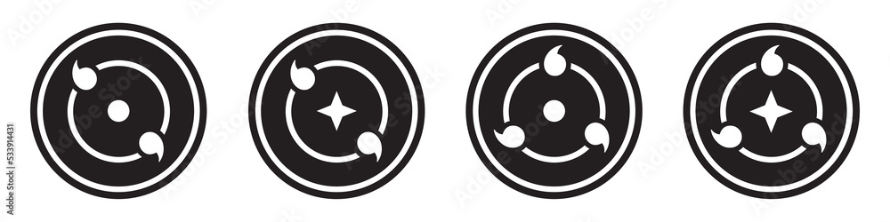 Sharingan Icon Stock Vector | Adobe Stock