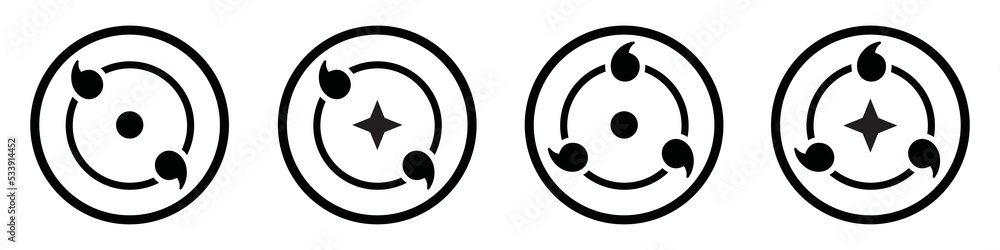 Sharingan icon. Eye sharingan icon, vector illustration Stock Vector ...