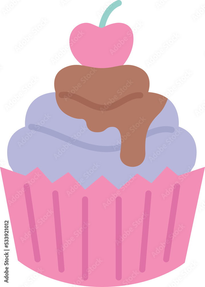 cupcake party food bakery clipart Stock Illustration | Adobe Stock