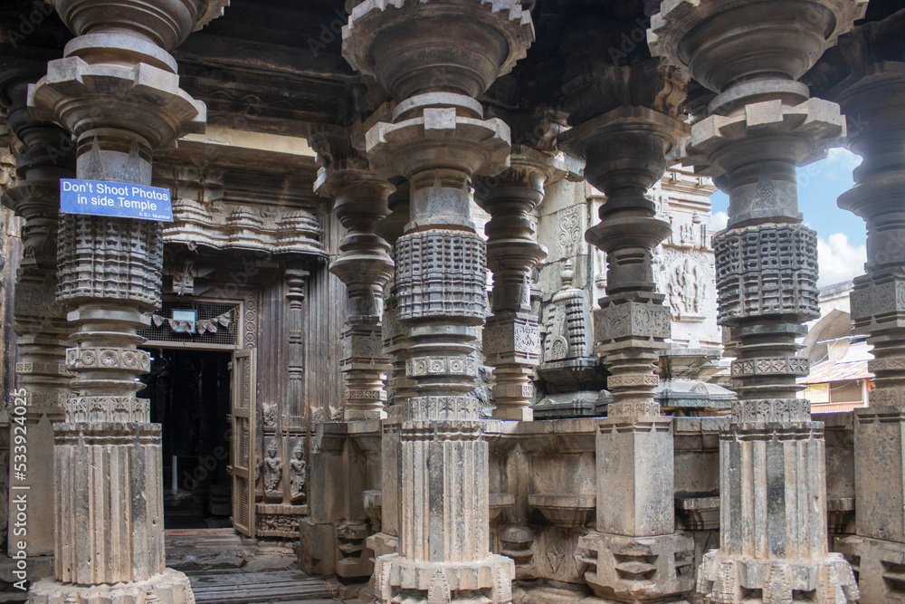 Beautiful Structure Of Pillers In Shri Kopeshwar Temple, Khidrapur ...