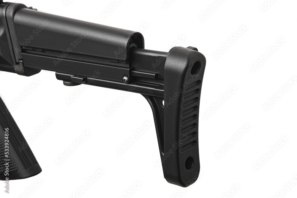 Modern automatic rifle isolated on white. Weapons for police, special ...