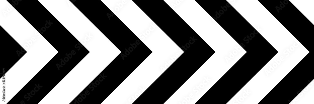 Seamless horizontal road markings in black and white. Unidirectional ...