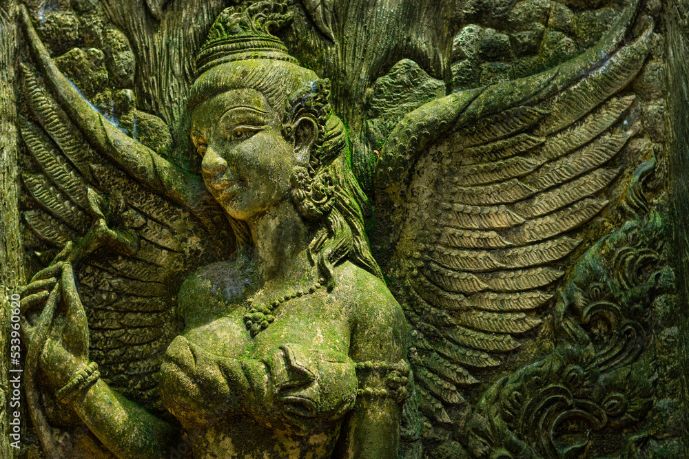 Stone carving of angels, Apsara, women of ancient Khmer art and ...