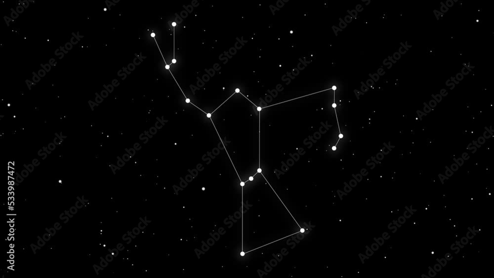 orion constellation star gazing in dark night sky space and astronomy ...