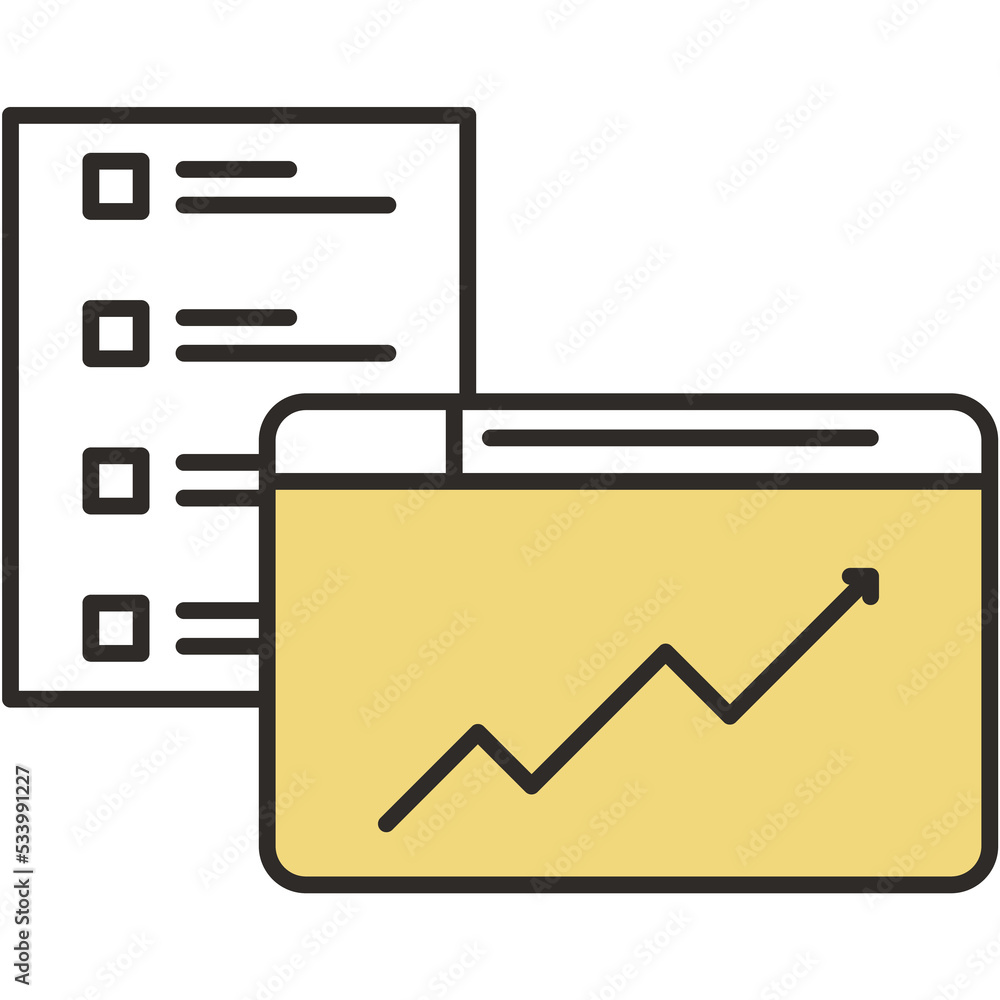 Test icon with vector check list and report Stock Illustration | Adobe ...