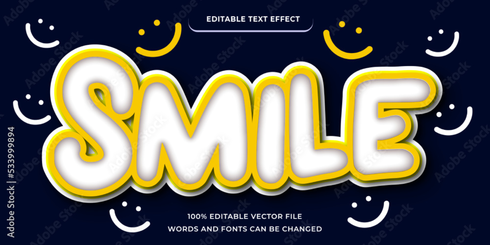 Smile Word Outline