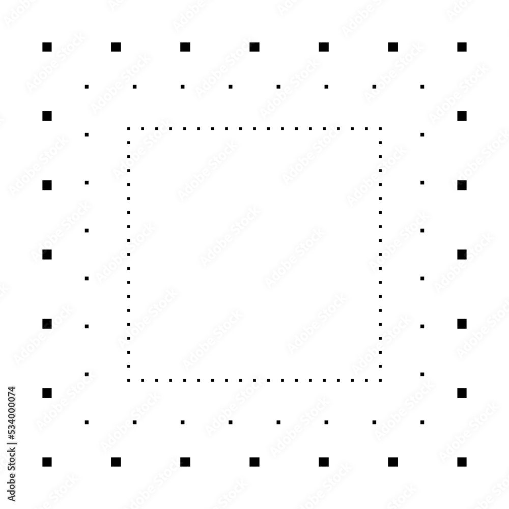 Tracing square shape lines element for preschool, kindergarten and ...
