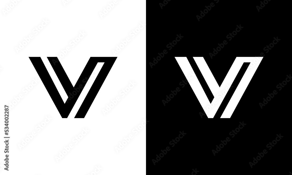 letter v logo design Stock Vector | Adobe Stock
