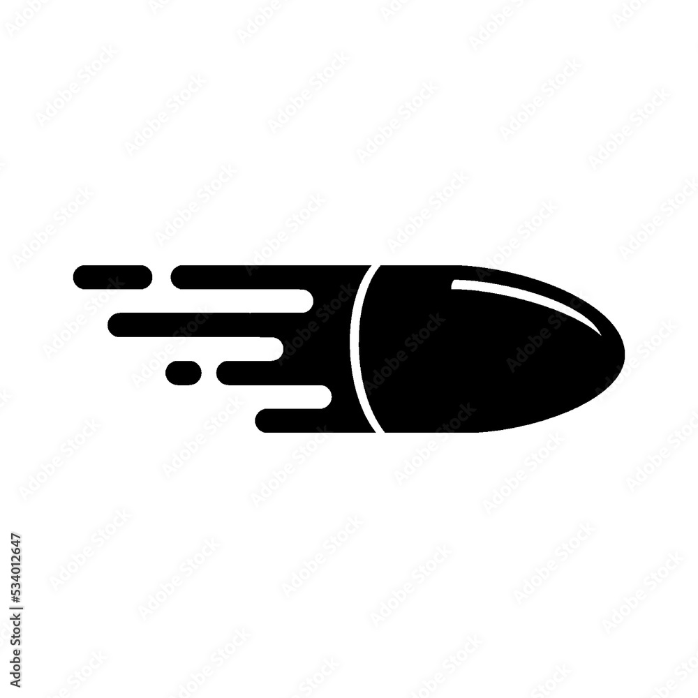 Firearm bullets. Gun bullet icon simple sign. Gun bullet icon vector ...