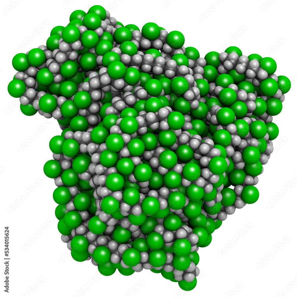 poly(vinyl chloride) plastic (PVC), chemical structure. Used in ...