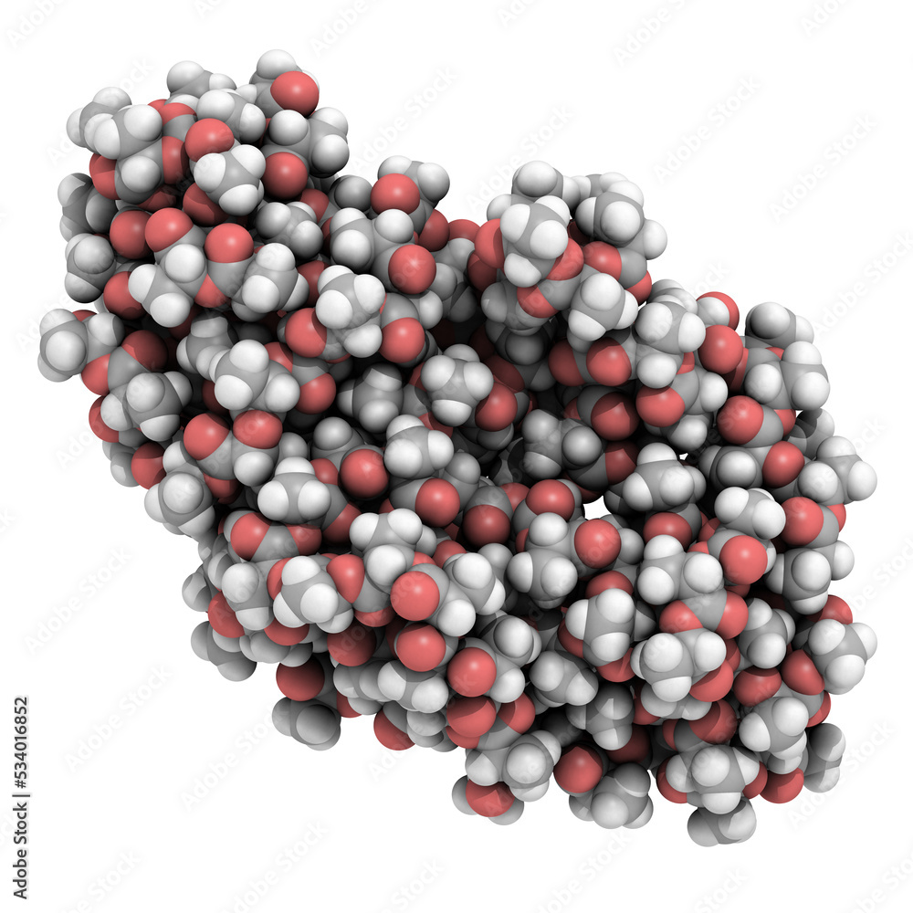 Polylactic acid (PLA, polylactide) bioplastic, chemical structure ...