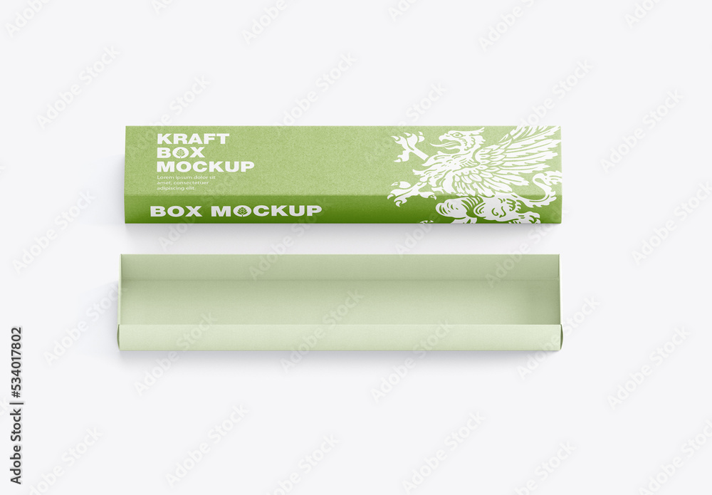 Slide Colored Box Mockup Stock Template | Adobe Stock