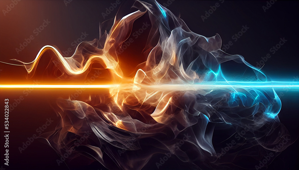 Fire And Water Abstract Wallpaper